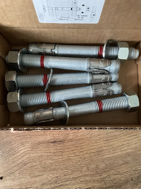 HILTI M20 X 170 / 30 HST Anchor Bolts Sealed £37.09 - PicClick UK