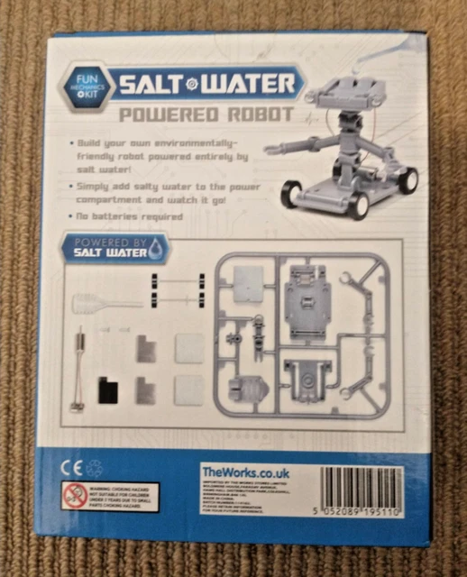 SALT & WATER Powered Robot Kit - Kids Science Set (Ages 8+) NEW £2.22 ...