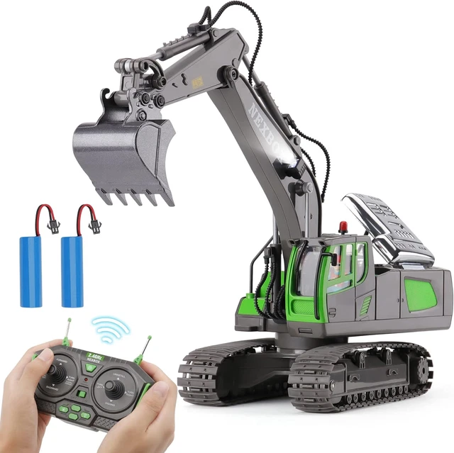 TOYS REMOTE CONTROL Excavator for Children - RC Excavator with Metal ...