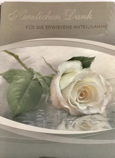 5 TRAUERKARTEN DANKSAGUNGSKARTEN Mit Umschlag, Danksagungen, Trauer ... 5 TRAUERKARTEN DANKSAGUNGSKARTEN Mit Umschlag, Danksagungen, Trauer ...