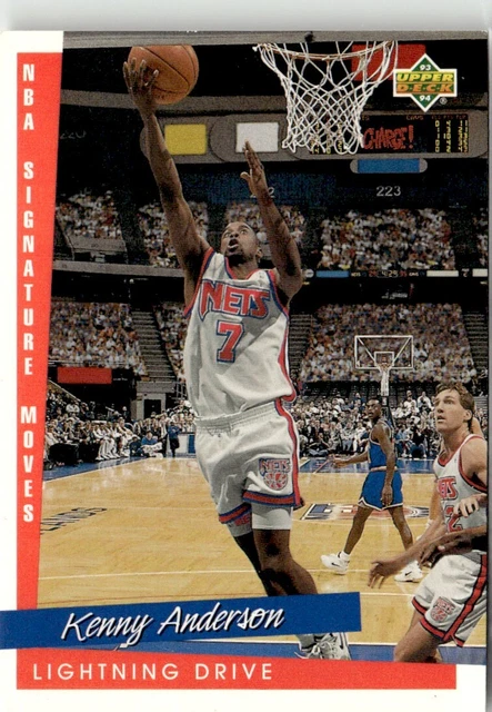 1993-94 UPPER DECK Nba Signature Moves Kenny Anderson Maillot Neuf ...