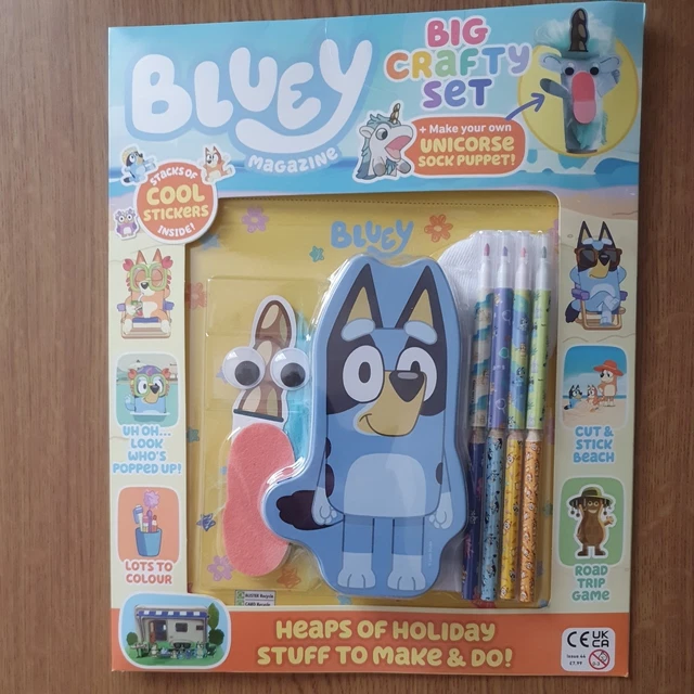 BLUEY MAGAZINE #44 2025 Holiday Issue: Stickers, Story + Big Crafty set ...