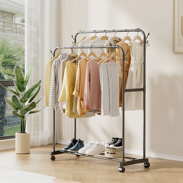 HEAVY-DUTY METAL CLOTHES hanger storage rack clothes hanger Garment ...