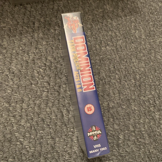 DOMINION TANK POLICE Acts 1 & 2 Pal Video UK VHS Manga Anime 67 mins ...