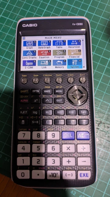 CASIO FX-CG50 3D Graphic Calculator for A-Level Mathematics Further £78 ...