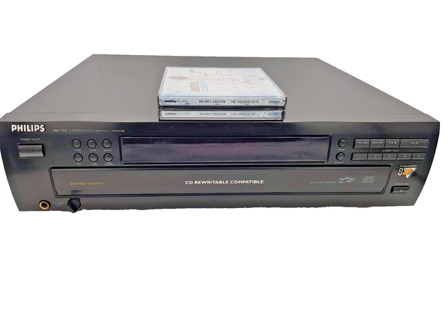 PHILIPS CDC 775 5 Disc Carousel Multi CD Changer Player Deck Compact ...