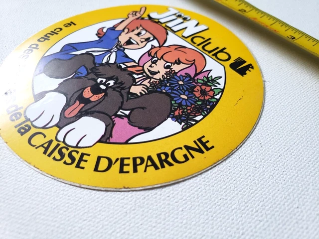 VINTAGE JIIN CLUB des jeunes CAISSE D'ÉPARGNE Sticker 80s France ...