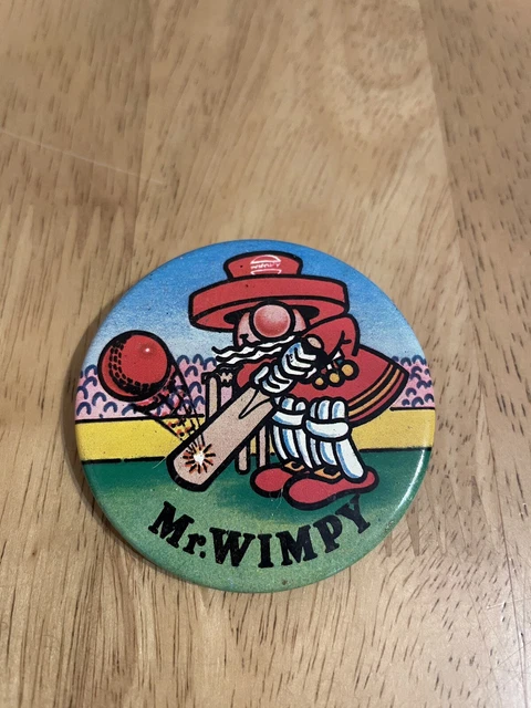 VINTAGE MR WIMPY badge. 1980's era. £2.90 - PicClick UK