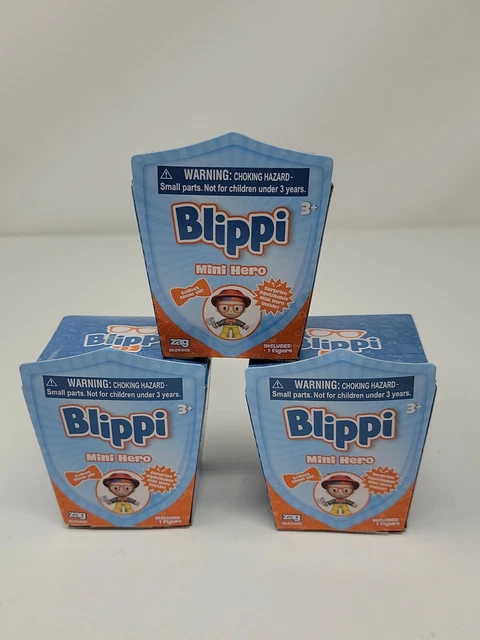 Blippi Mini Hero Surprise Squishable Figure Blind Box Lot Of 3 New Free Shipping Eur 8 23