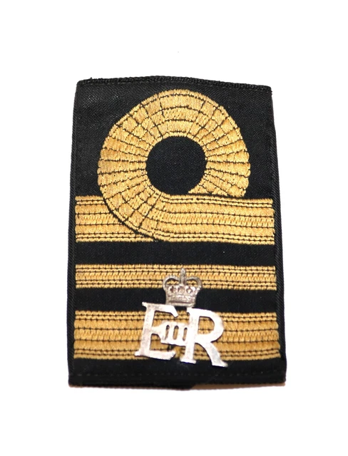 BRITISH ROYAL NAVY Lt-Commander's Slip-on Rank insignia with a Royal ...