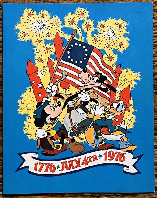 RARE DISNEY / SHERMAN BROS sheet music BICENTENNIAL song MICKEY MOUSE ...