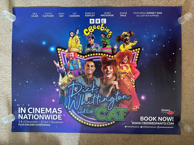 CBEEBIES PANTO DICK Whittington And His Cat Original Cinema Quad Poster ...
