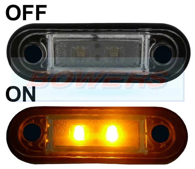 HELLA TYPE LED FLUSH FIT KELSA LIGHT BAR MARKER LAMP LIGHT 12v 24v ...
