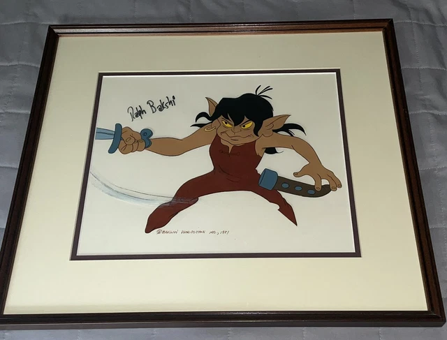 RALPH BAKSHI SIGNED Original Production Animation Cel - Weehawk ...
