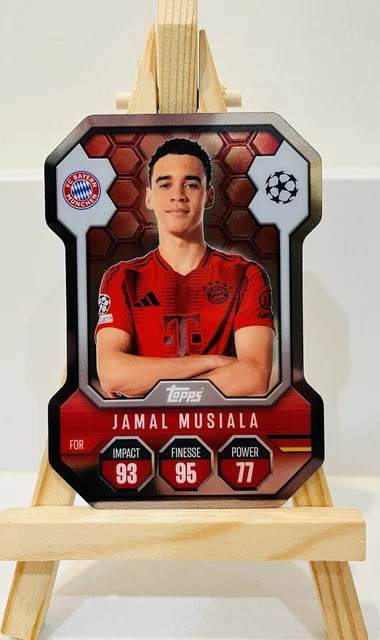 TOPPS MATCH ATTAX 2024/25 2025 Jamal Musiala Bayern Pro Elite Chrome ...