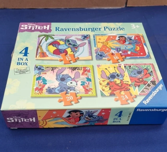 RAVENSBURGER DISNEY STITCH Jigsaw Puzzles for Kids Age 3 Years Up - 4 ...