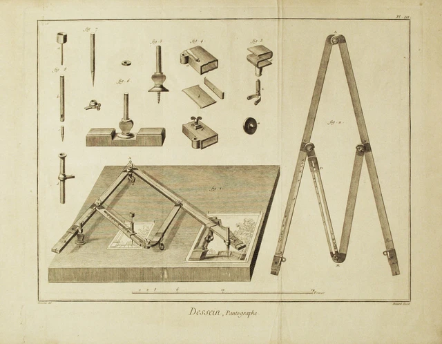 PANTOGRAPH DRAWING - Pantograph - Pantograph Drawing - Original 1700 ...
