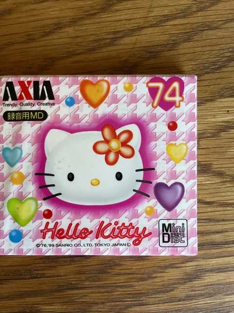 AXIA HELLO KITTY Minidisc Blank Disc.74min Rare & Collectable £19.99 ...