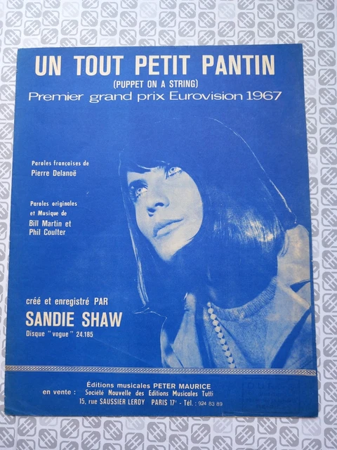 PARTITION ORIGINALE SANDIE SHAW un tout petit pantin EUR 10,00 ...