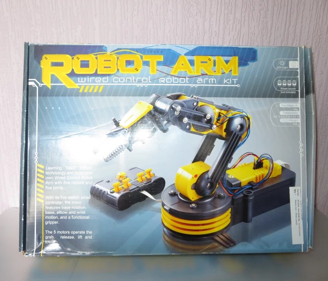 ROBOT ARM WIRED Control Robot Arm Kit Self Assembly - Educational Build ... ROBOT ARM WIRED Control Robot Arm Kit Self Assembly - Educational Build ...
