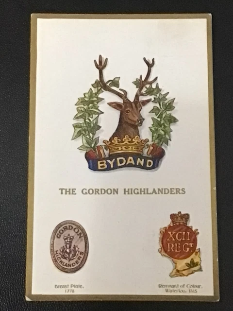 EARLY GALE & Polden Regimental Badge Pc - The Gordon Highlanders - 1625 ...