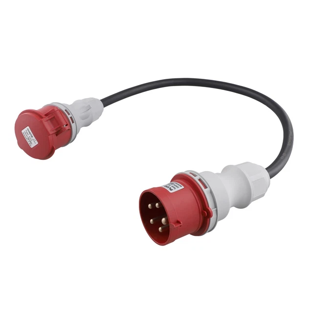 5PIN ADAPTER PLUG 32A to 16A Coupling Socket [3-Phase,400V] Hose Cable ...
