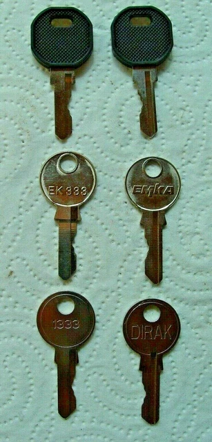 EIN SCHALTSCHRANK SCHLÜSSEL EMKA DIRAK Schliessung 333 EUR 4,80 ...