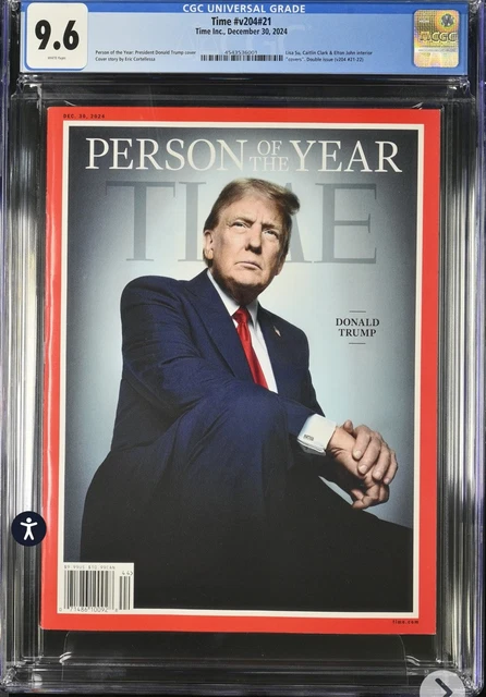 DECEMBER 2024 TIME Magazine Donald Trump Person of the Year CGC 9.6 ...