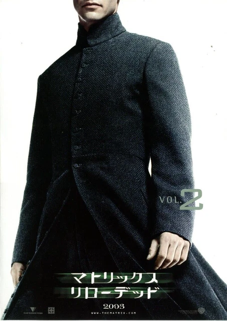 THE MATRIX RELOADED Vol.2-Original Japanese Mini Poster Chirashi £13.66 ...