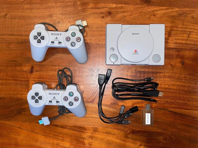 SONY PLAYSTATION PS1 Classic Mini SCPH-1000R console 2 manettes EUR 60 ...
