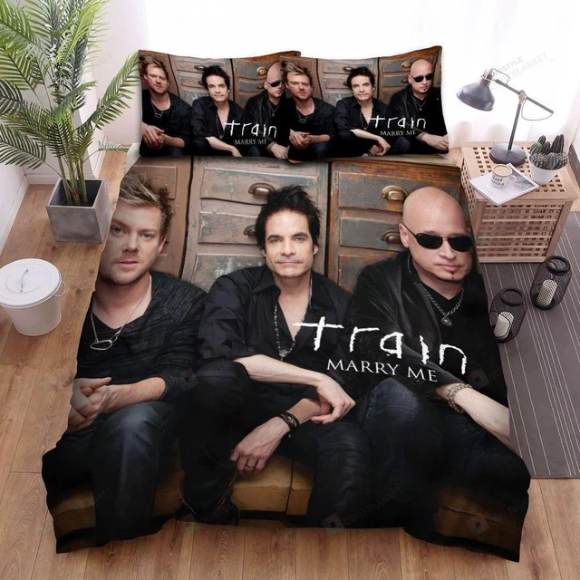 TRAIN BAND MARRY Me Quilt Duvet Cover Set Kids Bedding Bedspread King ...