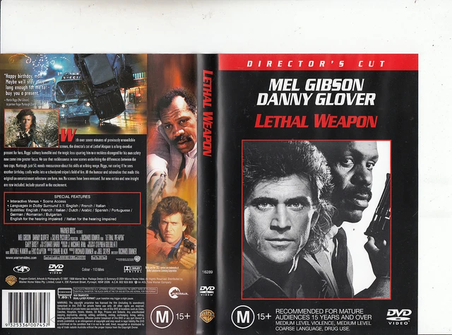 LETHAL WEAPON-1987-MEL GIBSON-MOVIE-DVD $19.95 - PicClick AU