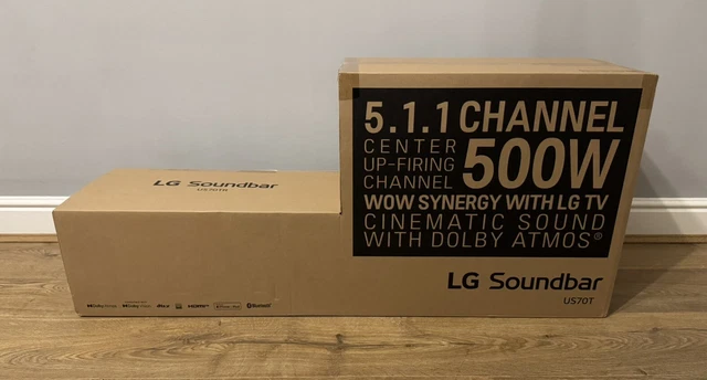 BRAND NEW SEALED LG Soundbar US70TR 5.1.1ch Dolby Atmos 500W RRP £699 £ ...