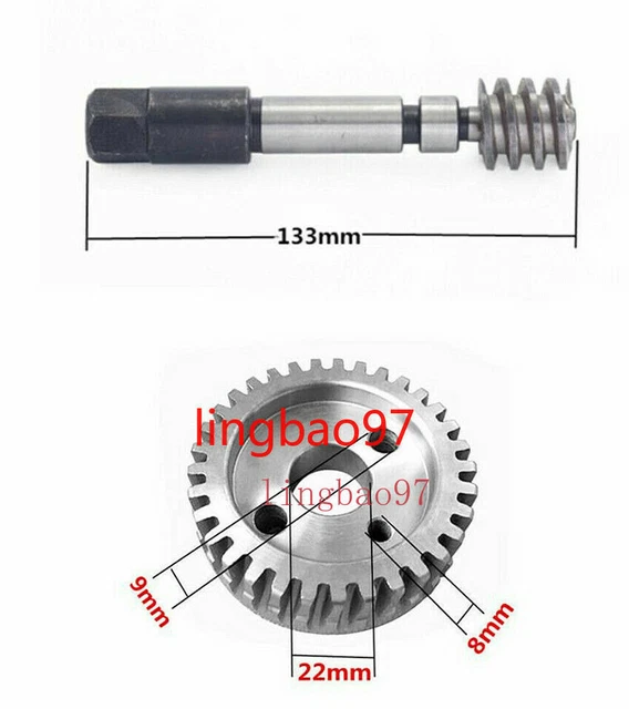 SET BRIDGEPORT MILLING Machine Parts J Head Gear Tilt Turbine ...