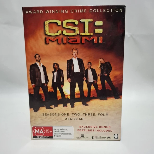 CSI MIAMI DVD Complete Seasons 1-4 Box Set Region 4 TV Series Crime $35 ...