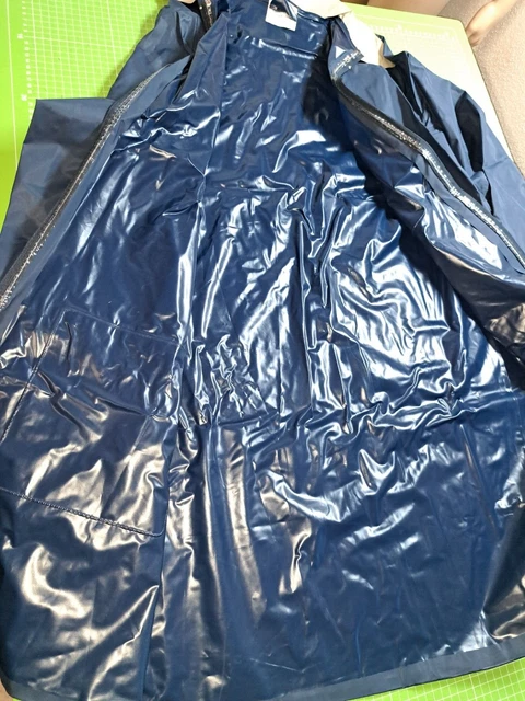 PVC REGENMANTEL GUMMI PVC Plastik Gr.XL Lack glossy 80er EUR 40,00 ...