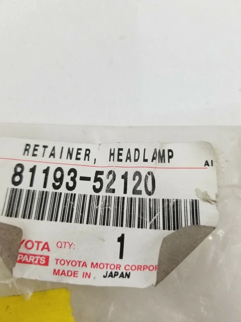 TOYOTA 81193-52120 YARIS Headlamp Retainer Bracket. NOS. Fast shipping ...