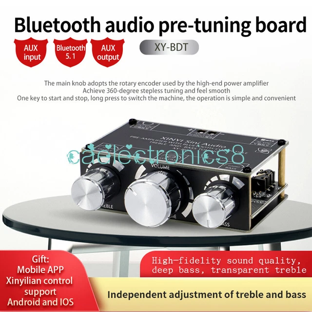 BLUETOOTH DECODER BOARD 2 Channel Stereo High&Low Tone Pre-stage Tuning ...