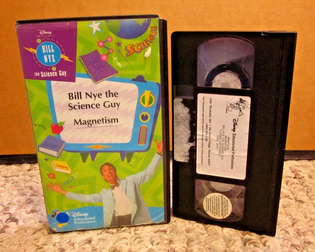 BILL NYE DISNEY Science VHS magnétisme édition salle de classe aurores ...