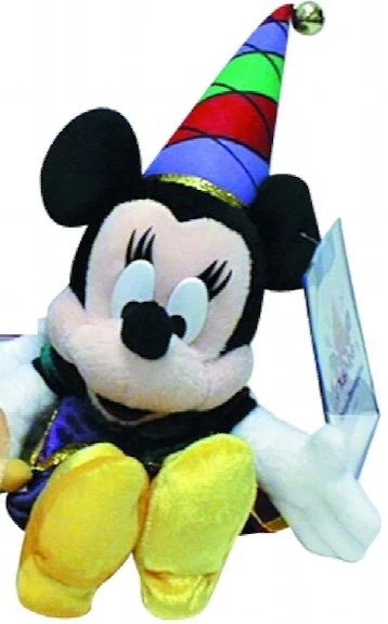 DISNEY DL TOKYO DIsneyland MINNIE MOUSE from Jester Set 1998 PLUSH New ...