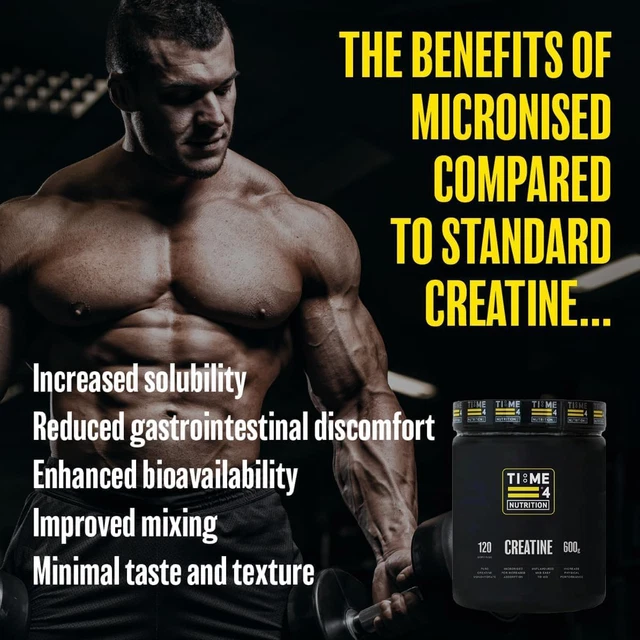 TIME 4 CREATINE Powder 600G 120 Servings - 100% Pure Premium Grade ...