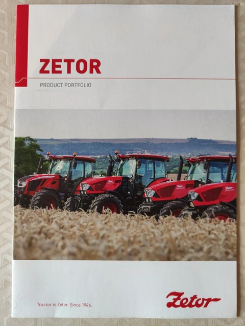 GAMME TRACTEURS ZETOR Prospectus Tractor Brochure Traktor Prospekt £17.82 - PicClick UK