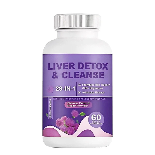 LIVER SUPPORT CLEANSE Detox Health Formula Powerful Complex Vegan Capsules F5 £6.08 - PicClick UK
