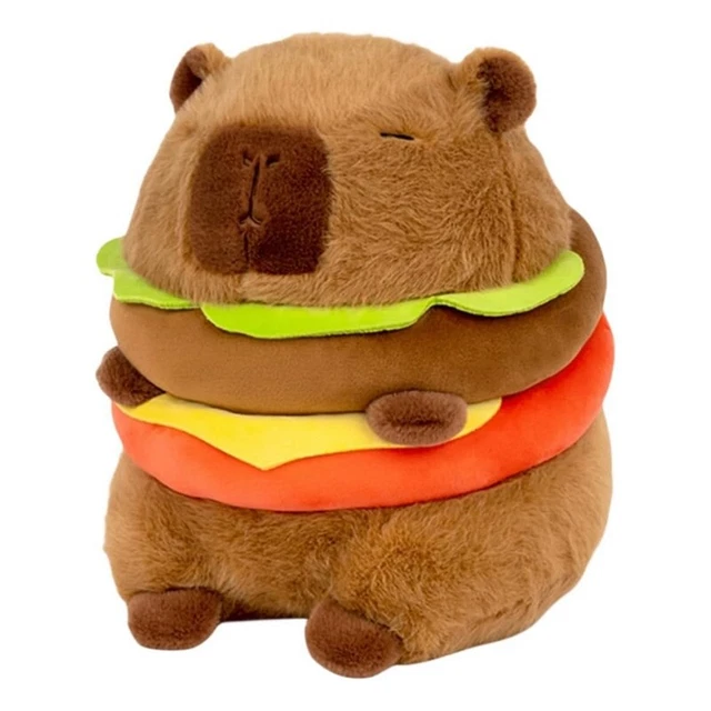 REALISTIC CAPYBARA BURGER Plush, Cute Capybara Stuffed Animal ...