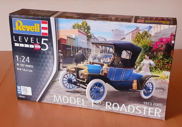 REVELL 1913 FORD MODEL T ROADSTER (1:24 Scale) Model Kit NEW SEALED ...