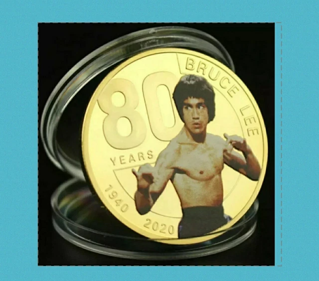 BRUCE LEE KING of Kung Fu Gold Coin The 80th Anniversary Collectible ...