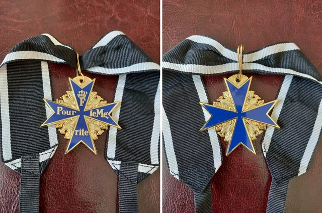 WWI COPY REPLICA German Knight Order of Merit Pour le Mérite Blue Max ...