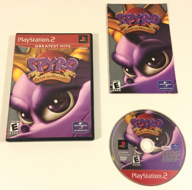 SPYRO - ENTER The Dragonfly - Greatest Hits - Playstation 2 PS2 - Game ...