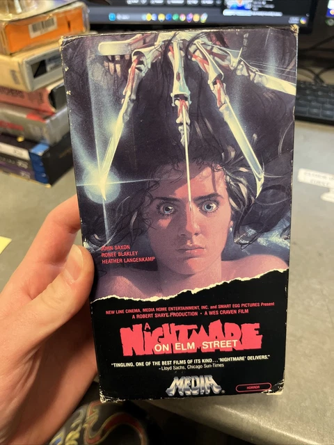 A NIGHTMARE ON Elm Street - 1985 VHS MEDIA - Double rabat - Premier ...