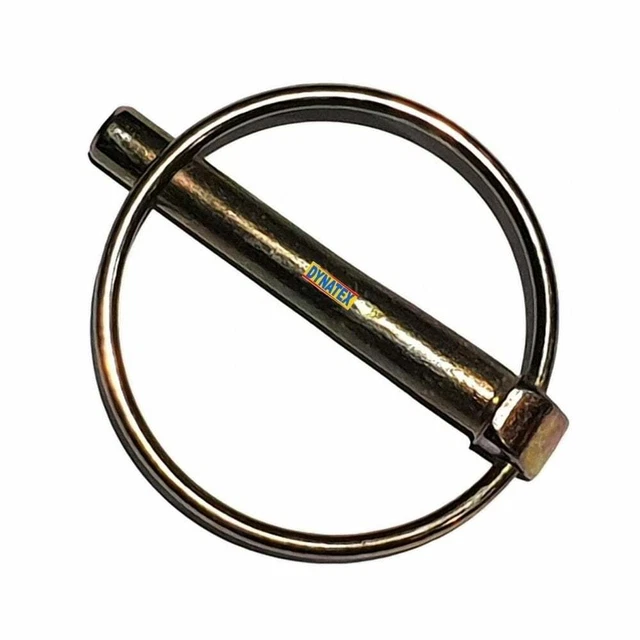 2 LYNCH PIN 34.5mm x 11.0mm 40L Retaining Lock Pin Trailer D Clip Round ...